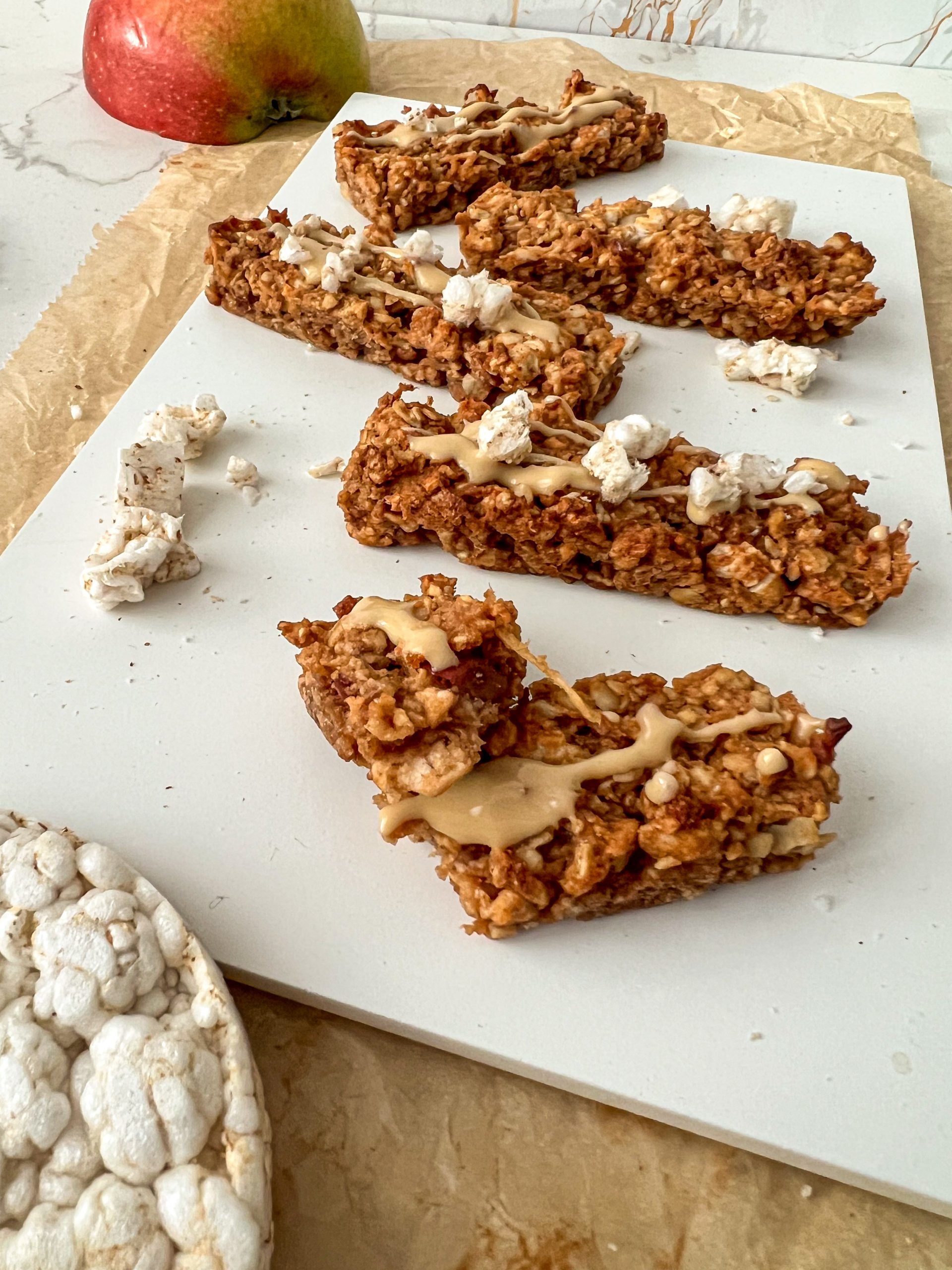 Apfel-Reiswaffel-Riegel – Räuberküche